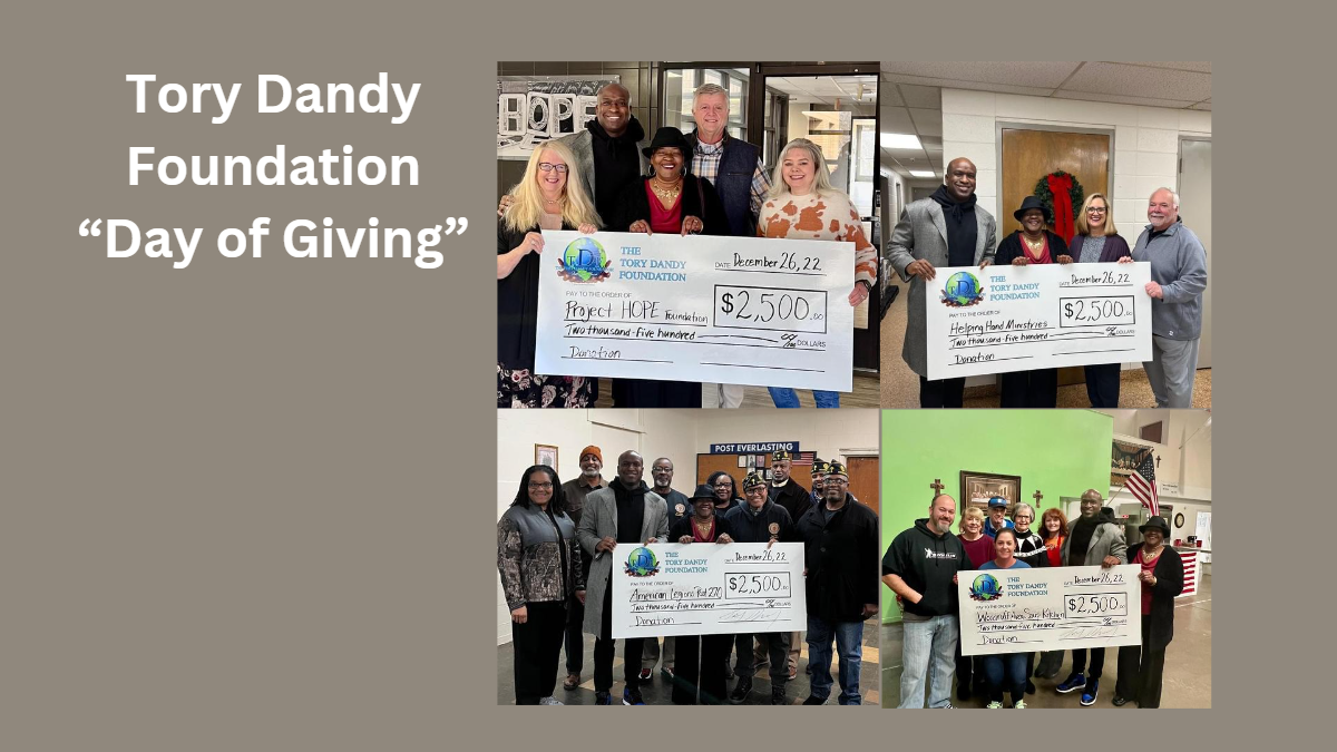 Tory Dandy Foundation “Day of Giving” - The Woodruff Times